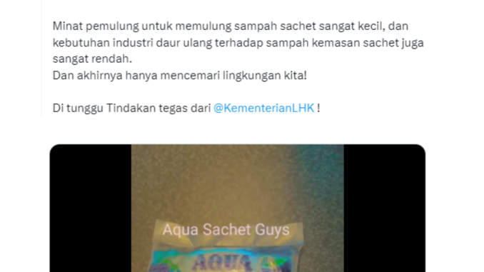 Aqua Mengeluarkan Produk Air Kemasan Sachet? Cek Faktanya! | Kabar Tangsel