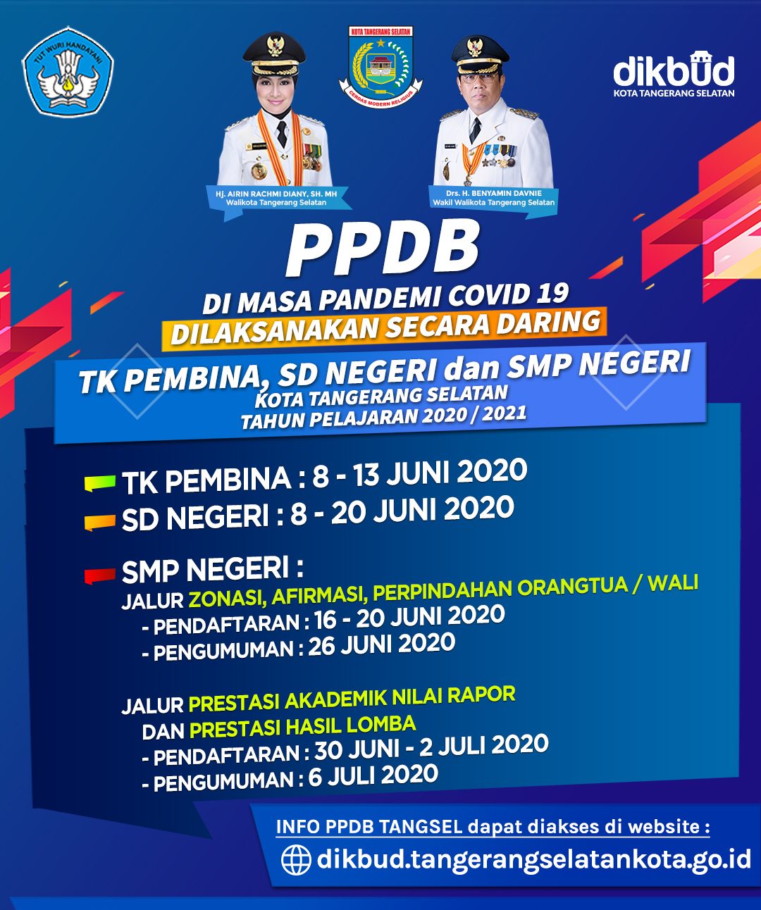 PPDB Tangsel 2020 Dimulai Juni, Proses Pendaftaran Secara Online ...